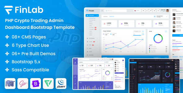 FinLab - PHP Crypto Trading Admin Dashboard Bootstrap Template by ...