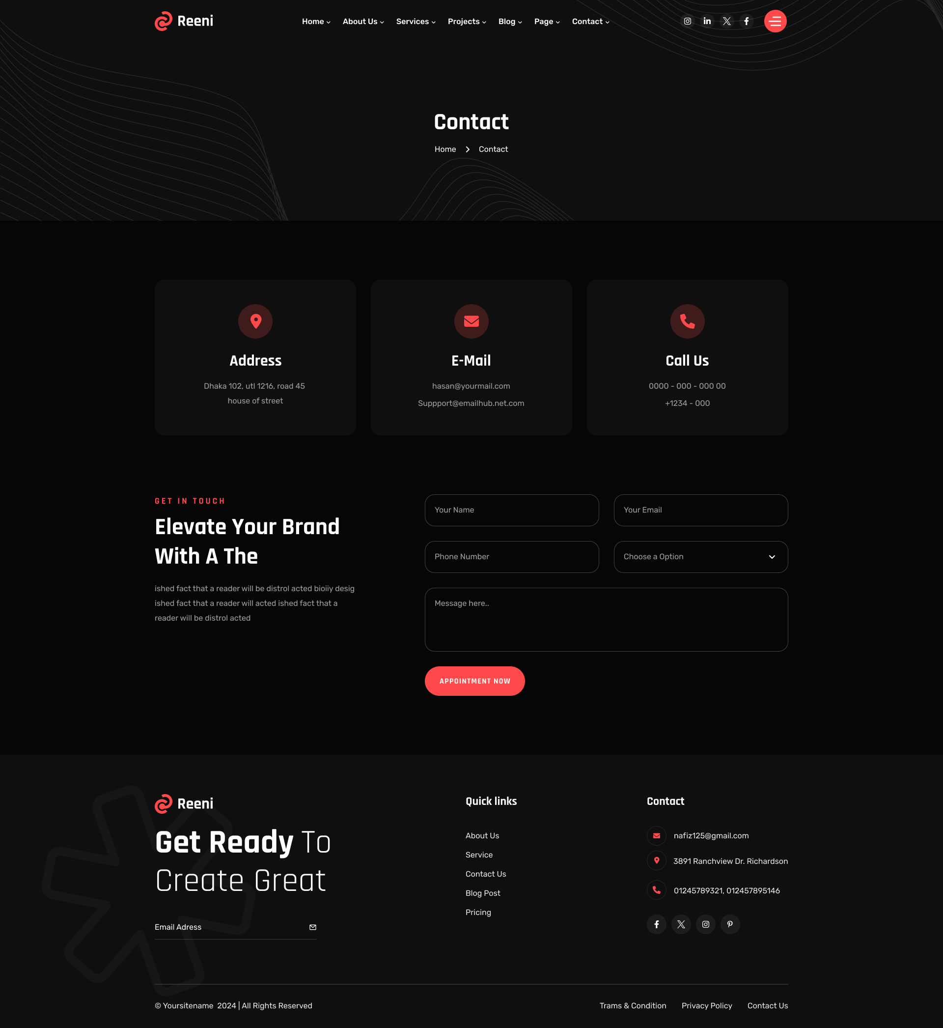 Reeni - Personal Portfolio Figma Template by InversWeb | ThemeForest