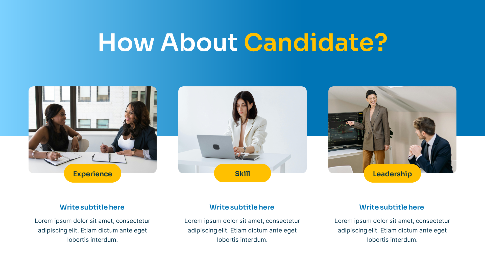 Karirmu - Job Career Google Slide Template, Presentation Templates
