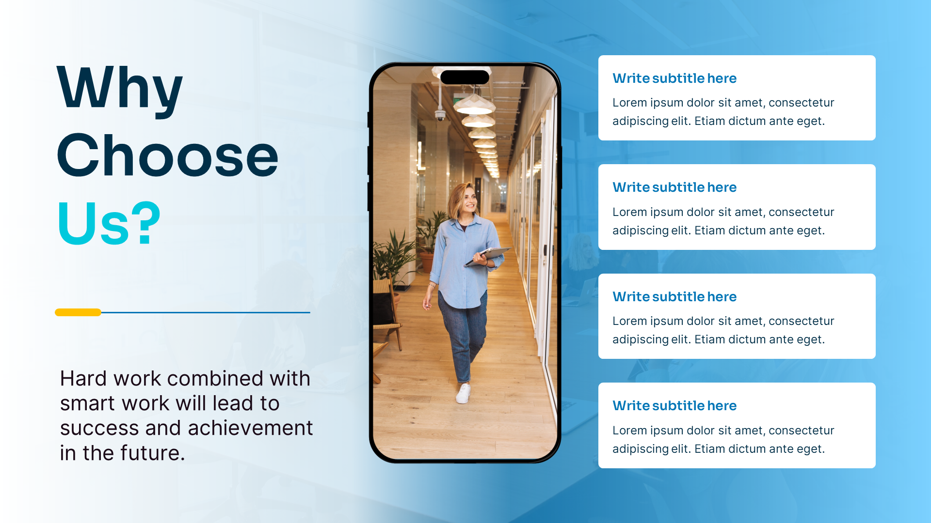 Karirmu - Job Career Google Slide Template, Presentation Templates