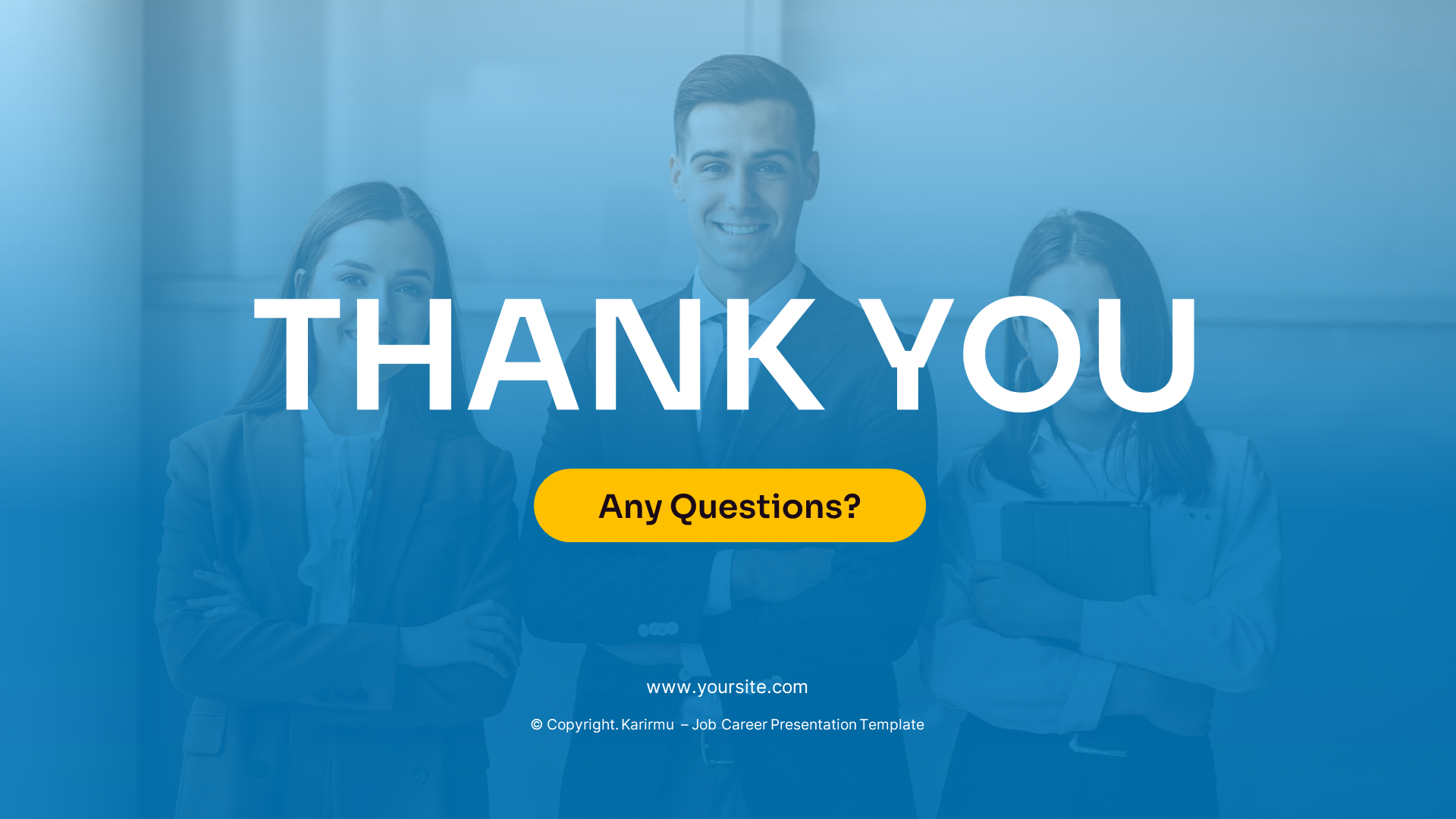 Karirmu - Job Career Google Slide Template, Presentation Templates