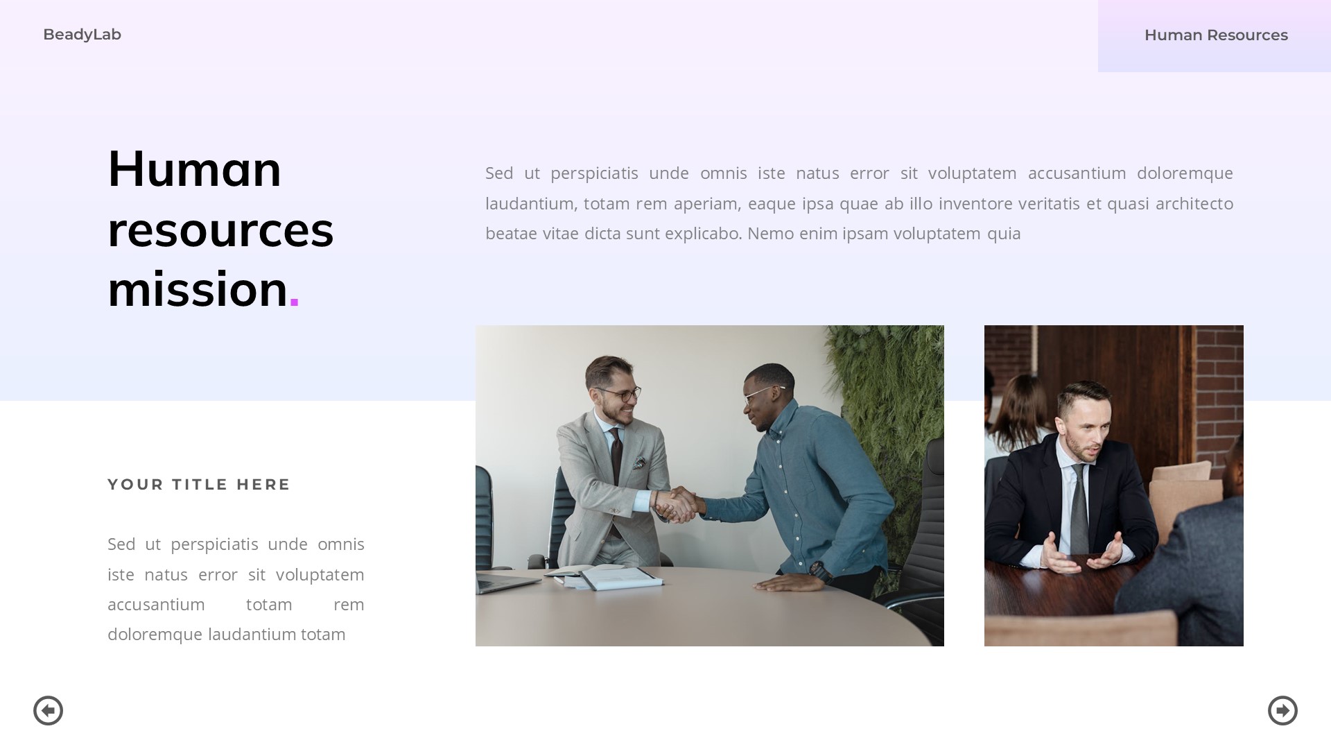 Human Resources - HRD Keynote template, Presentation Templates ...