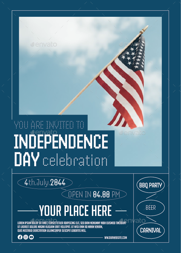 Independence Day Flyer, Print Templates | GraphicRiver