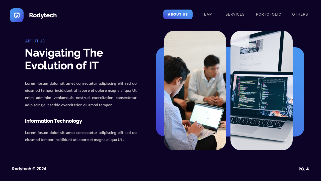Rodytech - IT Technology PowerPoint Template, Presentation Templates