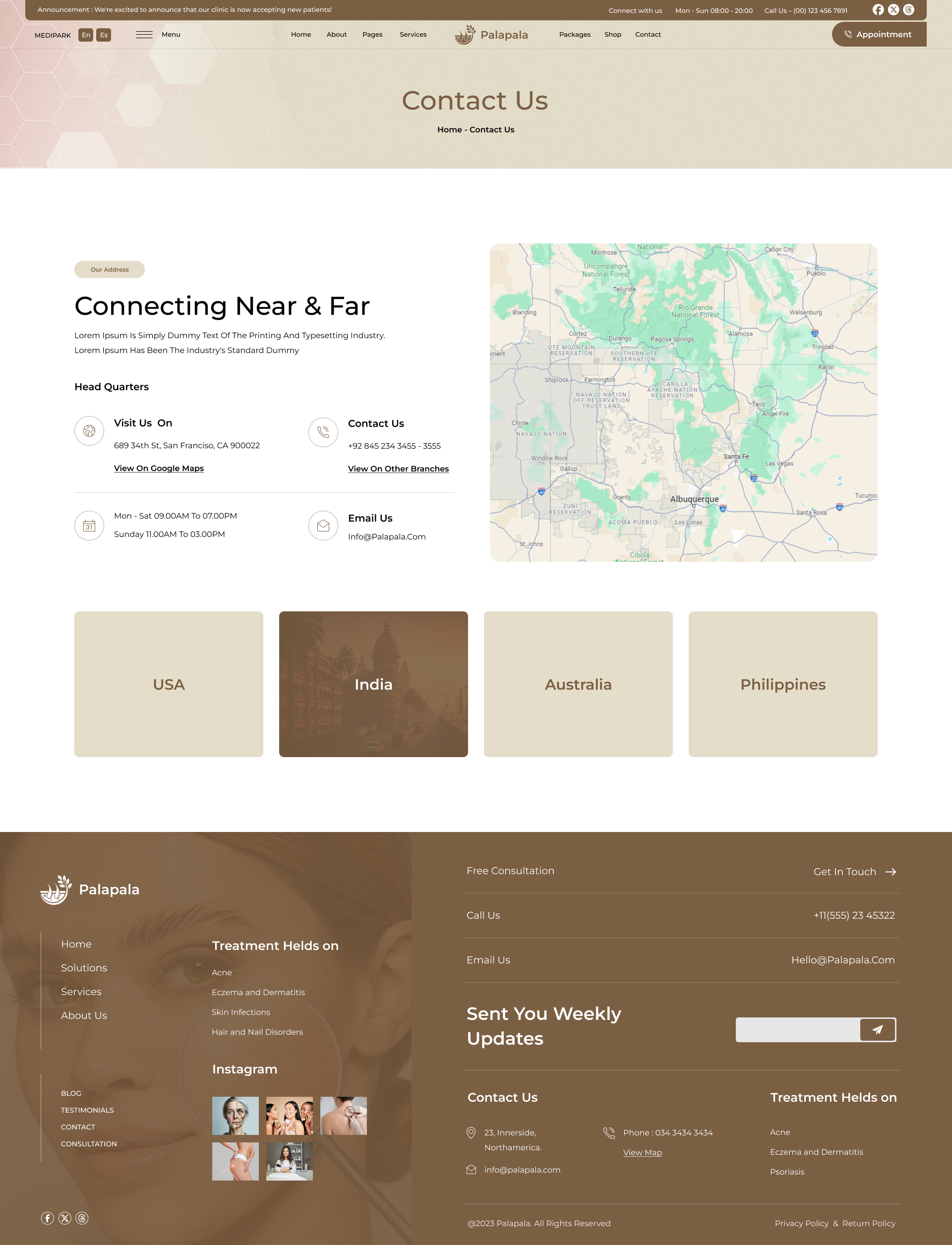 PalaPala - Dermatology Medical & Skin Care Figma Template by BuddhaThemes
