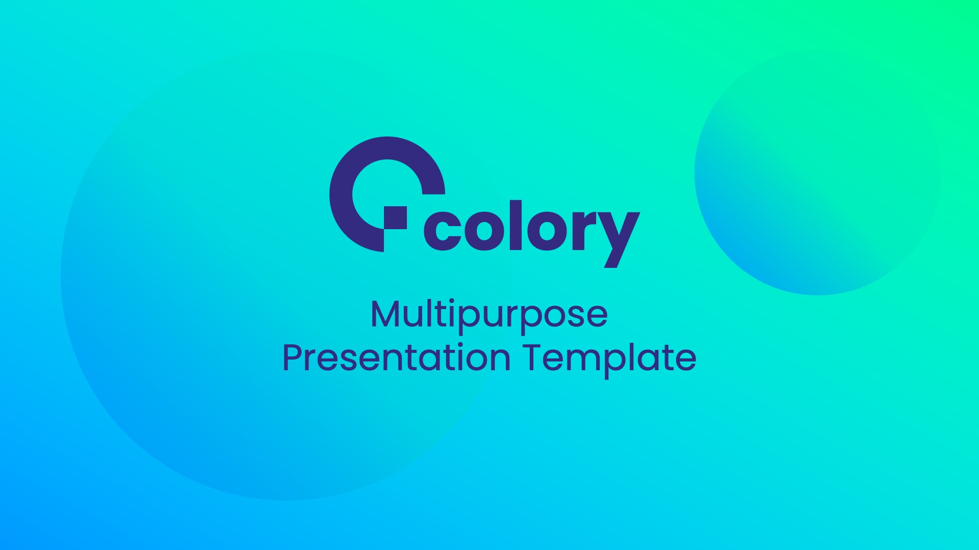 Colory - Multipurpose Business Pitch Deck Keynote Template ...