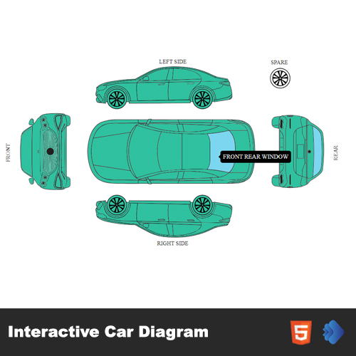 Interactive Car Diagram by freelancertajulrasel | CodeCanyon