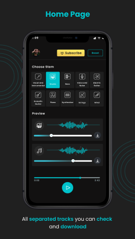 AiTuneSplit - AI separates Instruments from any music easily | Android ...