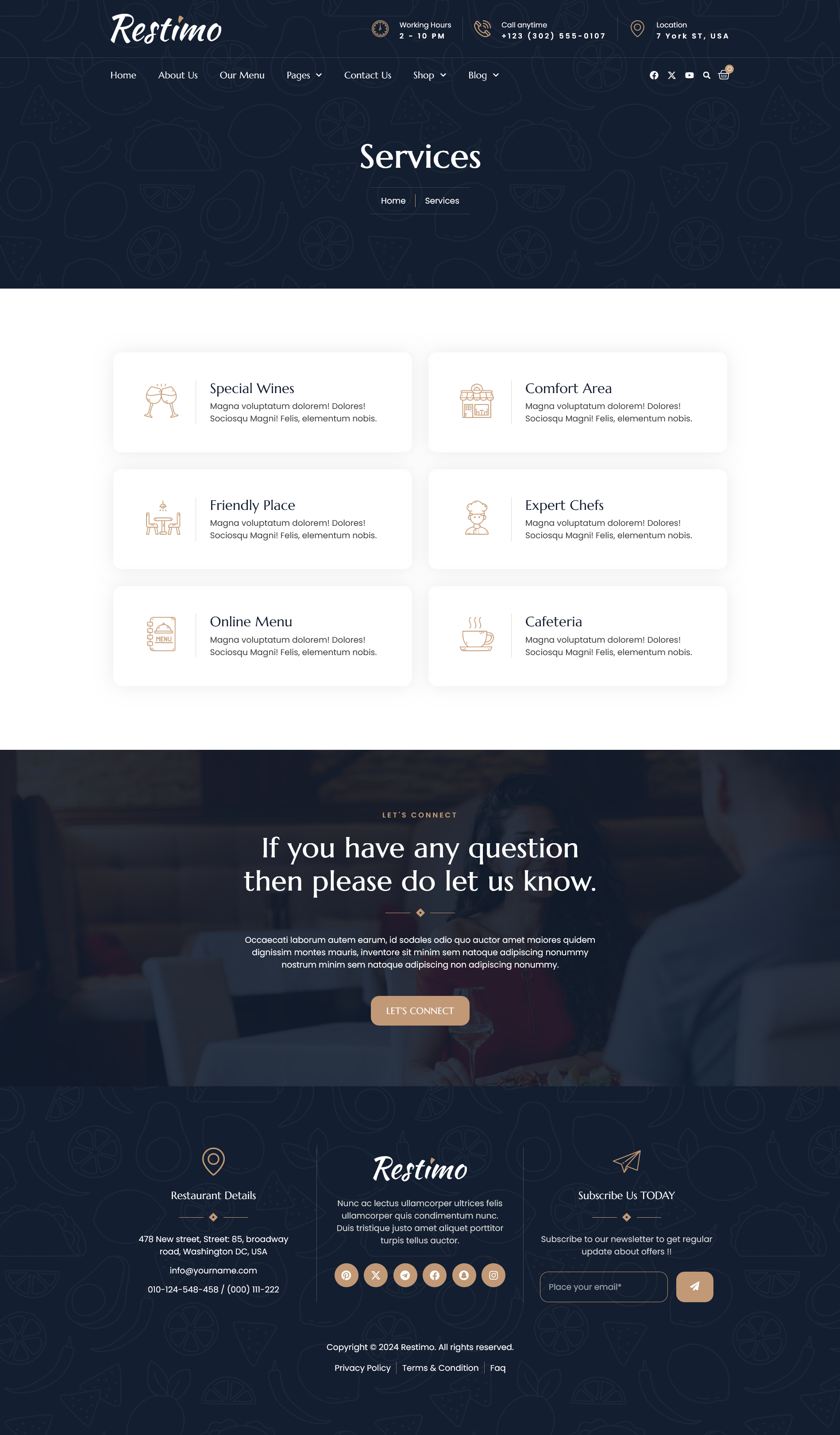 Restimo - Restaurant Elementor Template Kit by xpertpoin8 | ThemeForest