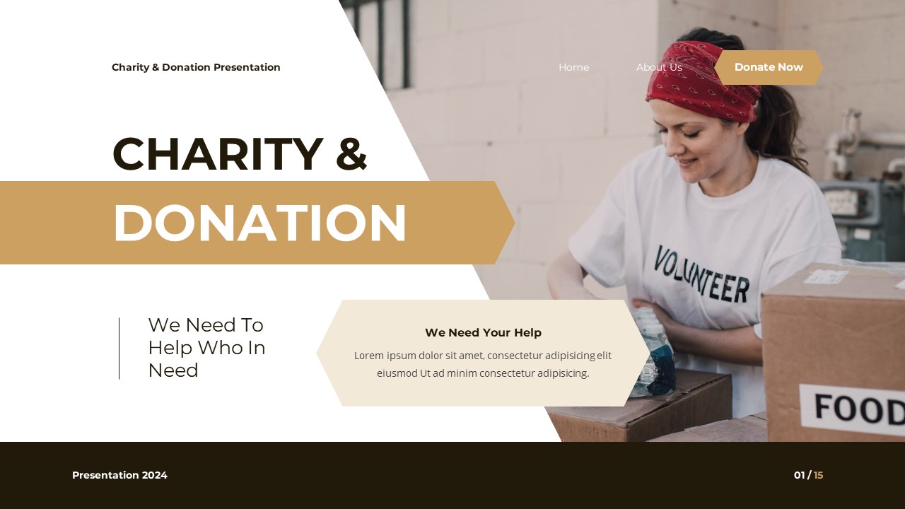 Charity & Donation Keynote Template, Presentation Templates | GraphicRiver