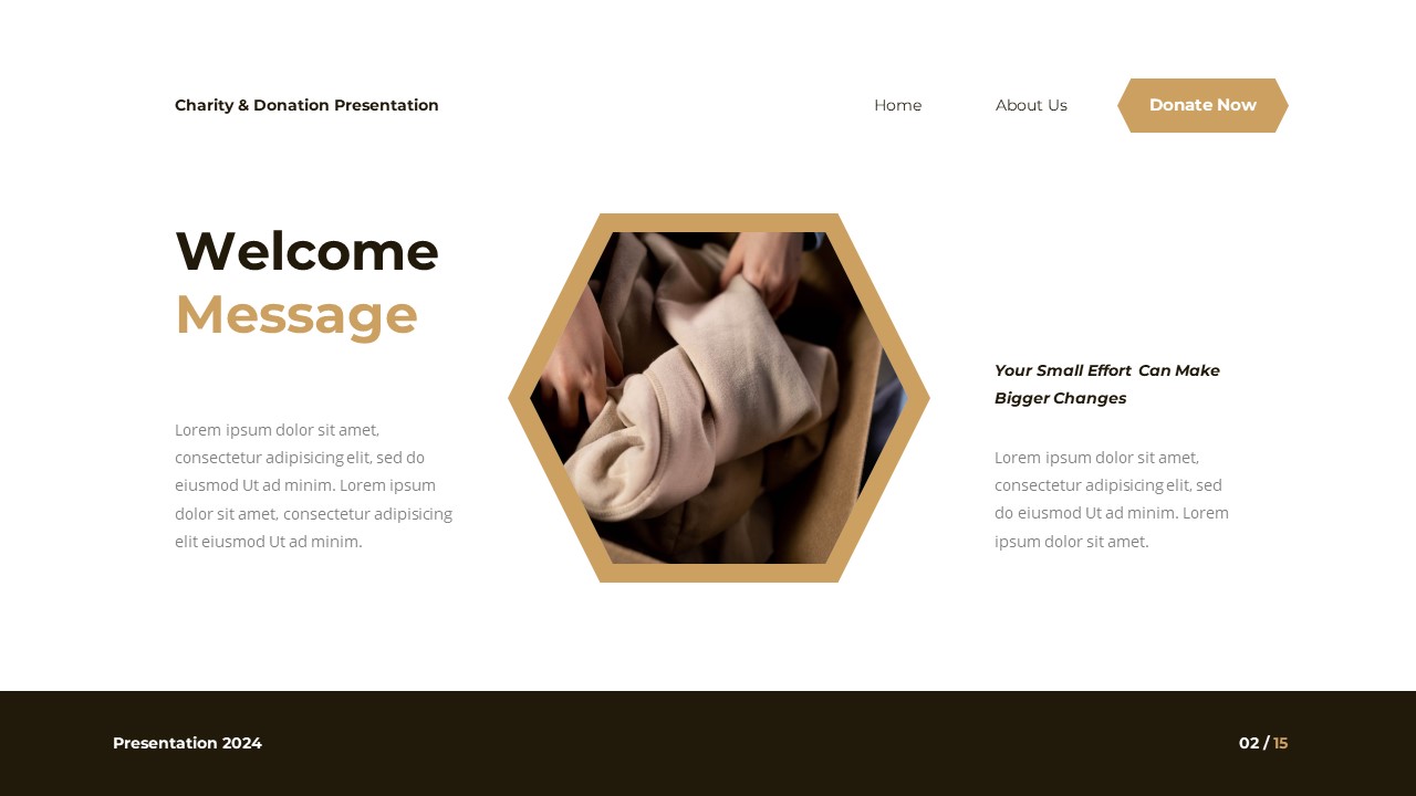 Charity & Donation PowerPoint Template, Presentation Templates ...