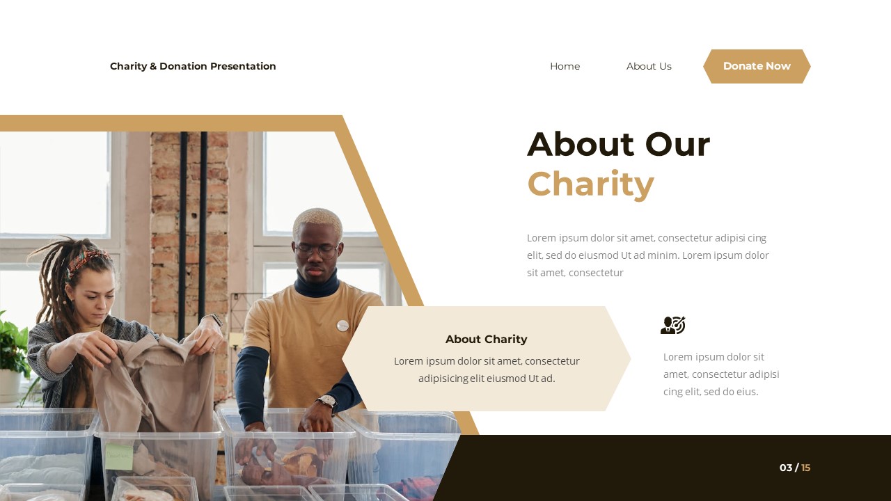 Charity & Donation PowerPoint Template, Presentation Templates ...