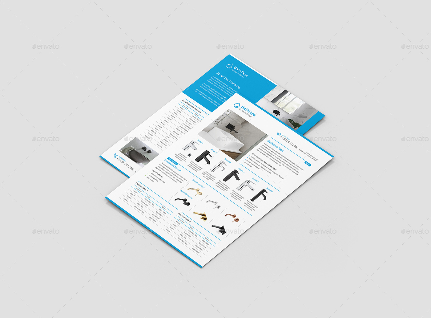 Tap Technical Data Flyer Template, Print Templates | GraphicRiver