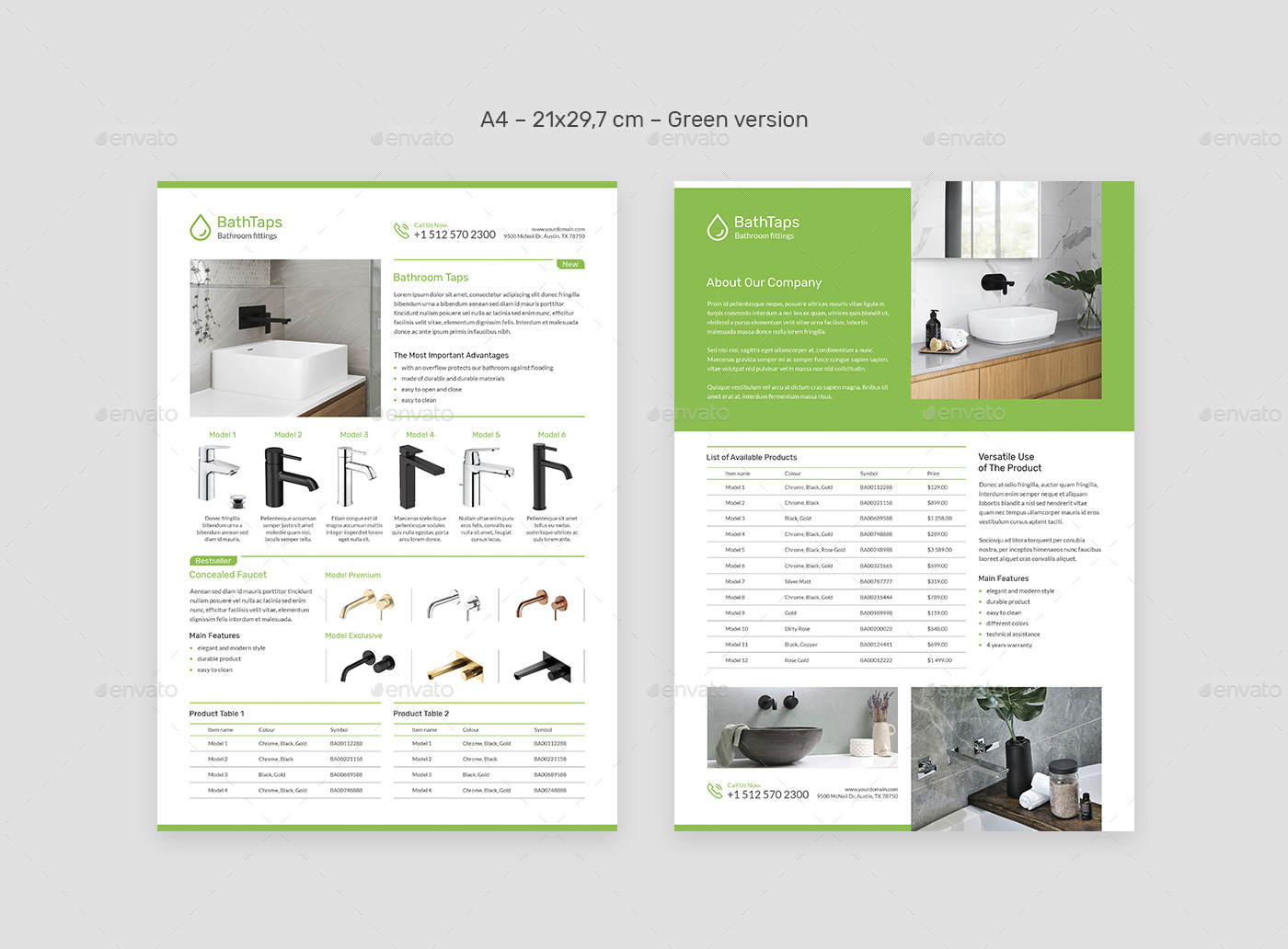 Tap Technical Data Flyer Template, Print Templates | GraphicRiver