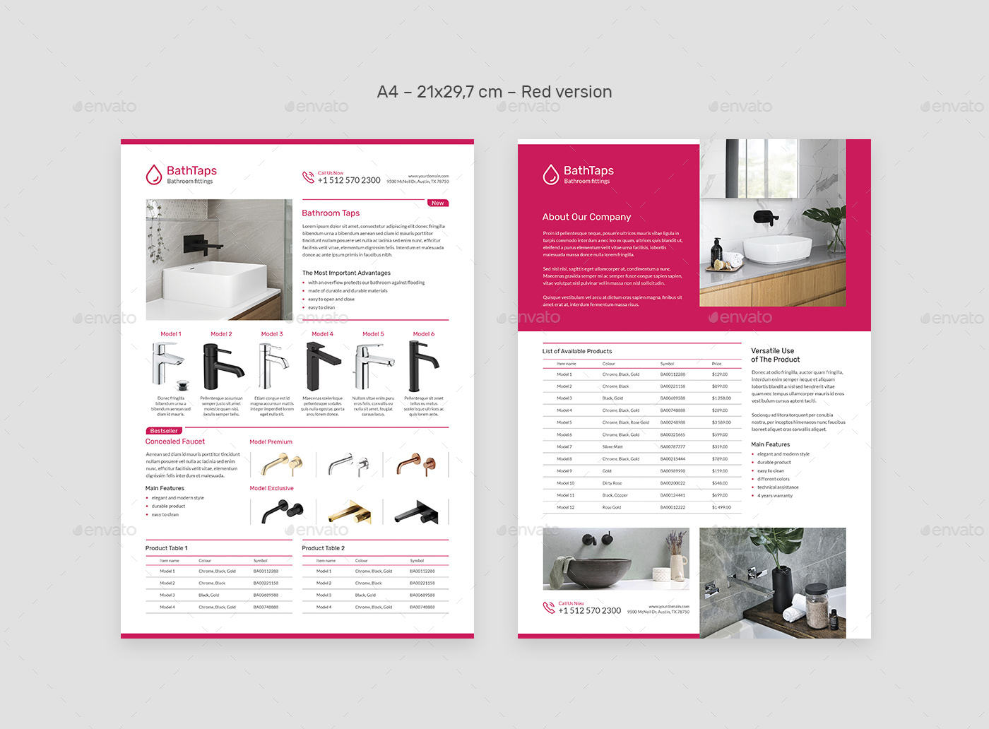 Tap Technical Data Flyer Template, Print Templates | GraphicRiver