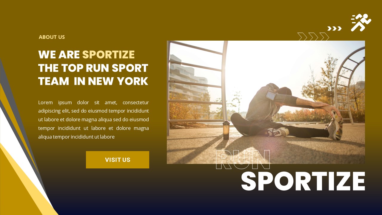 Run Sportize - Running Event PowerPoint Template, Presentation Templates