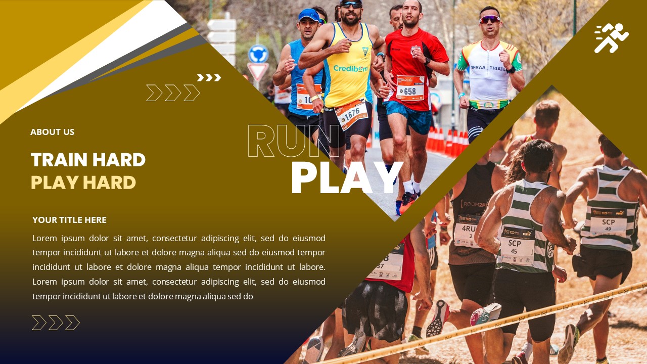 Run Sportize - Running Event PowerPoint Template, Presentation Templates