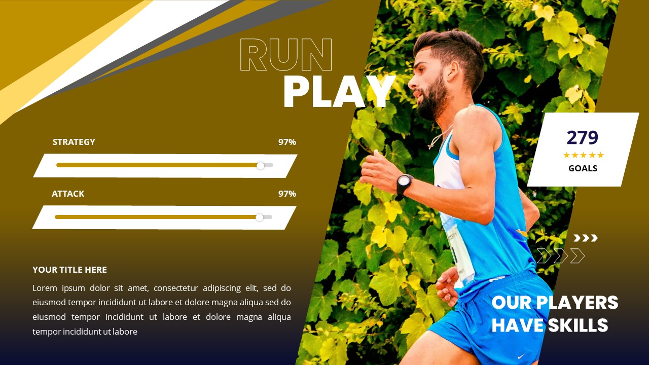 Run Sportize - Running Event PowerPoint Template, Presentation Templates