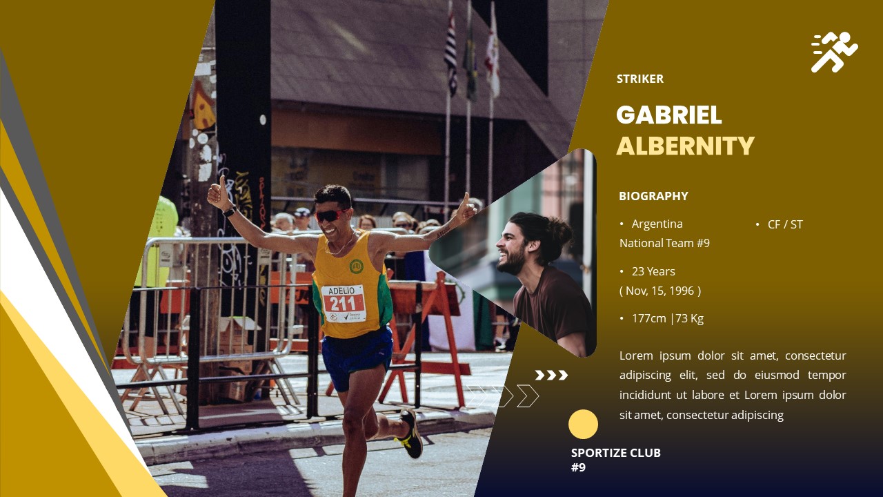 Run Sportize - Running Event PowerPoint Template, Presentation Templates