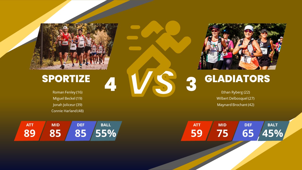 Run Sportize - Running Event PowerPoint Template, Presentation Templates