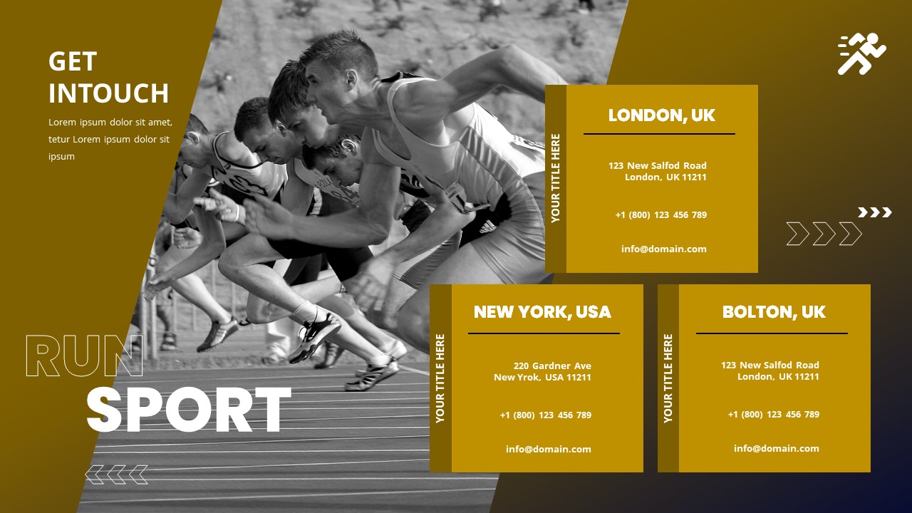 Run Sportize - Running Event PowerPoint Template, Presentation Templates