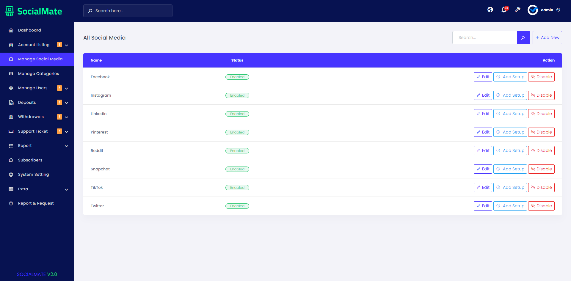 SocialMate - Social Media Account Selling Marketplace by ViserLab ...