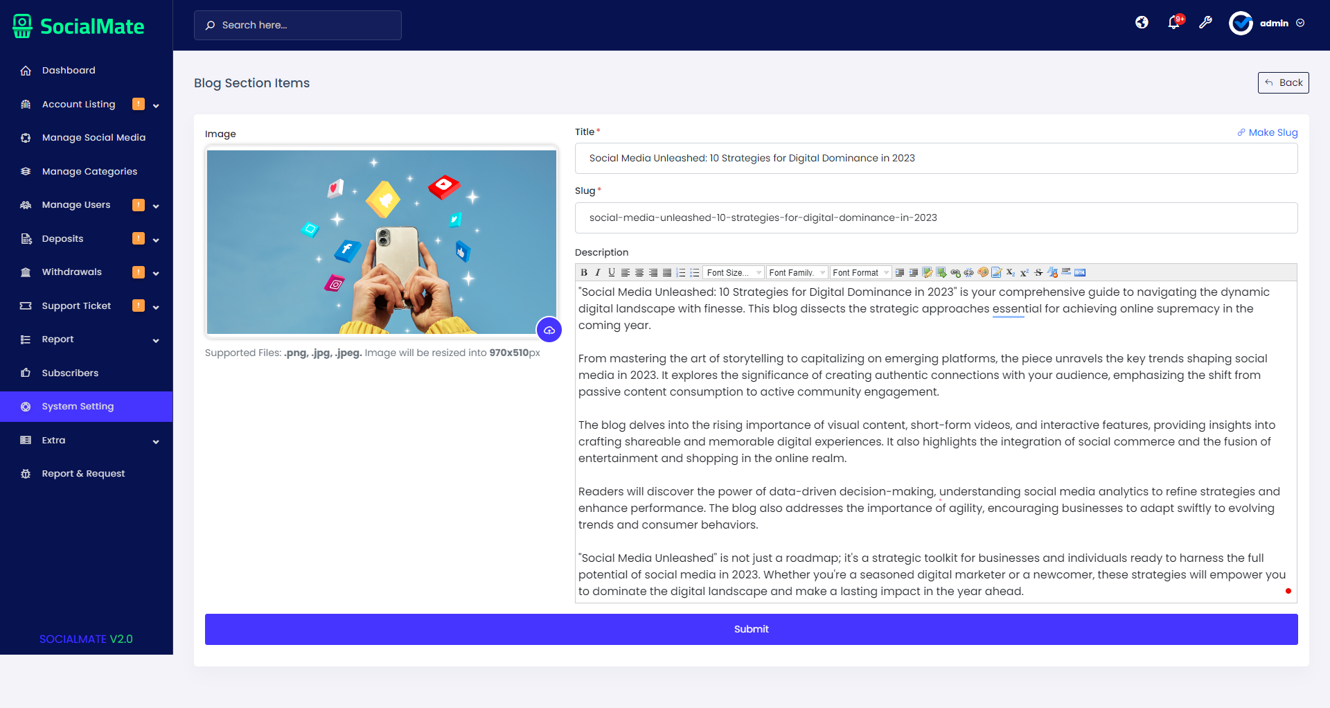SocialMate - Social Media Account Selling Marketplace by ViserLab ...
