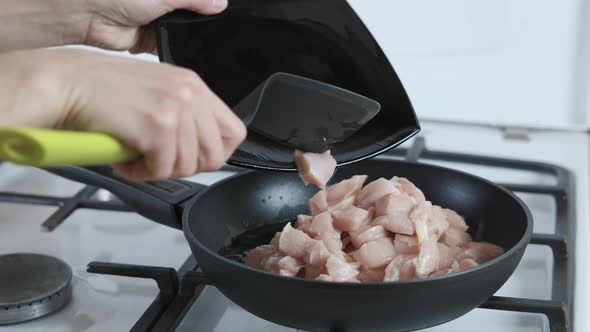 Cooking chicken meat. , Stock Footage | VideoHive