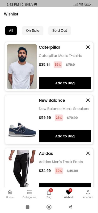 Trendise – Eccomerce Flutter UI Kit by BisDig | CodeCanyon