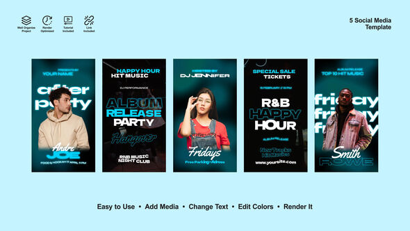 Party Instagram Reels, After Effects Project Files | VideoHive
