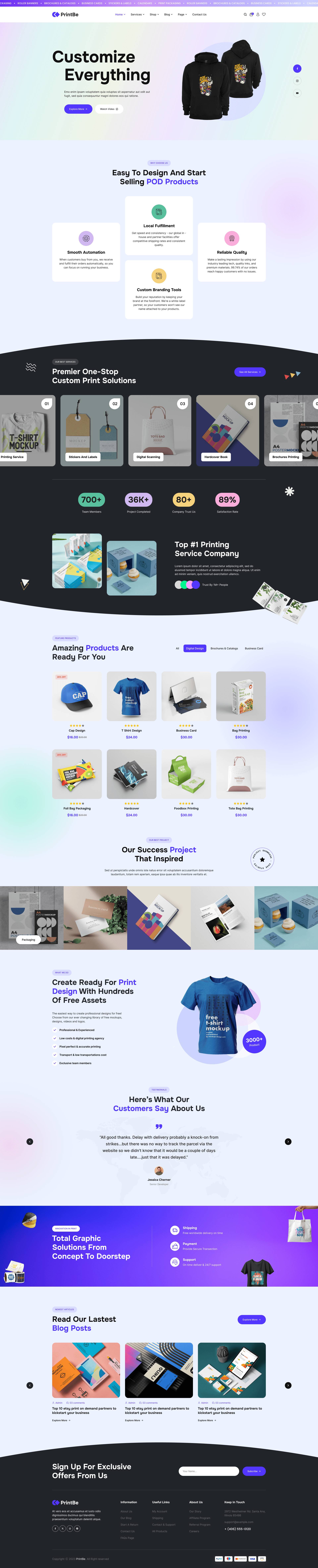 PrintBe - Printing Service & WooCommerce WP Theme by themelexus ...