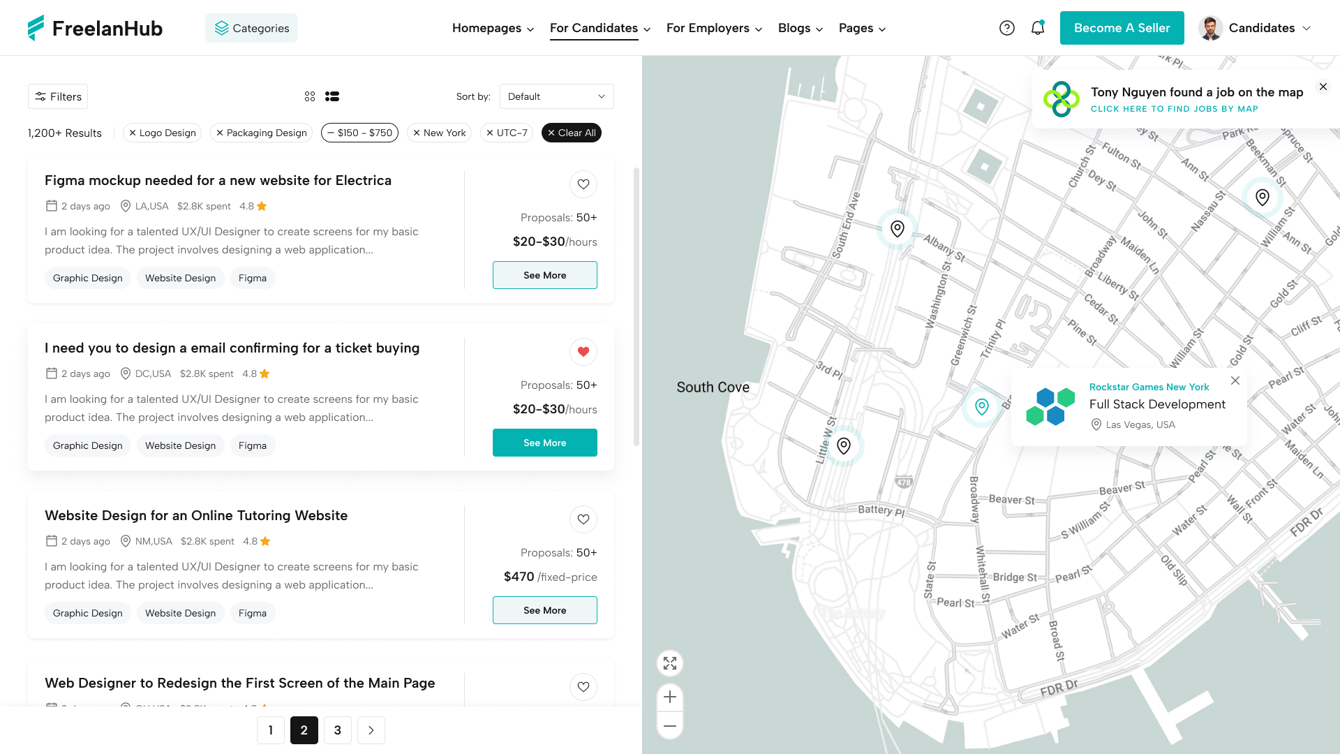 FreelanHub - Job Board & Freelance Marketplace Figma Template by Avitex