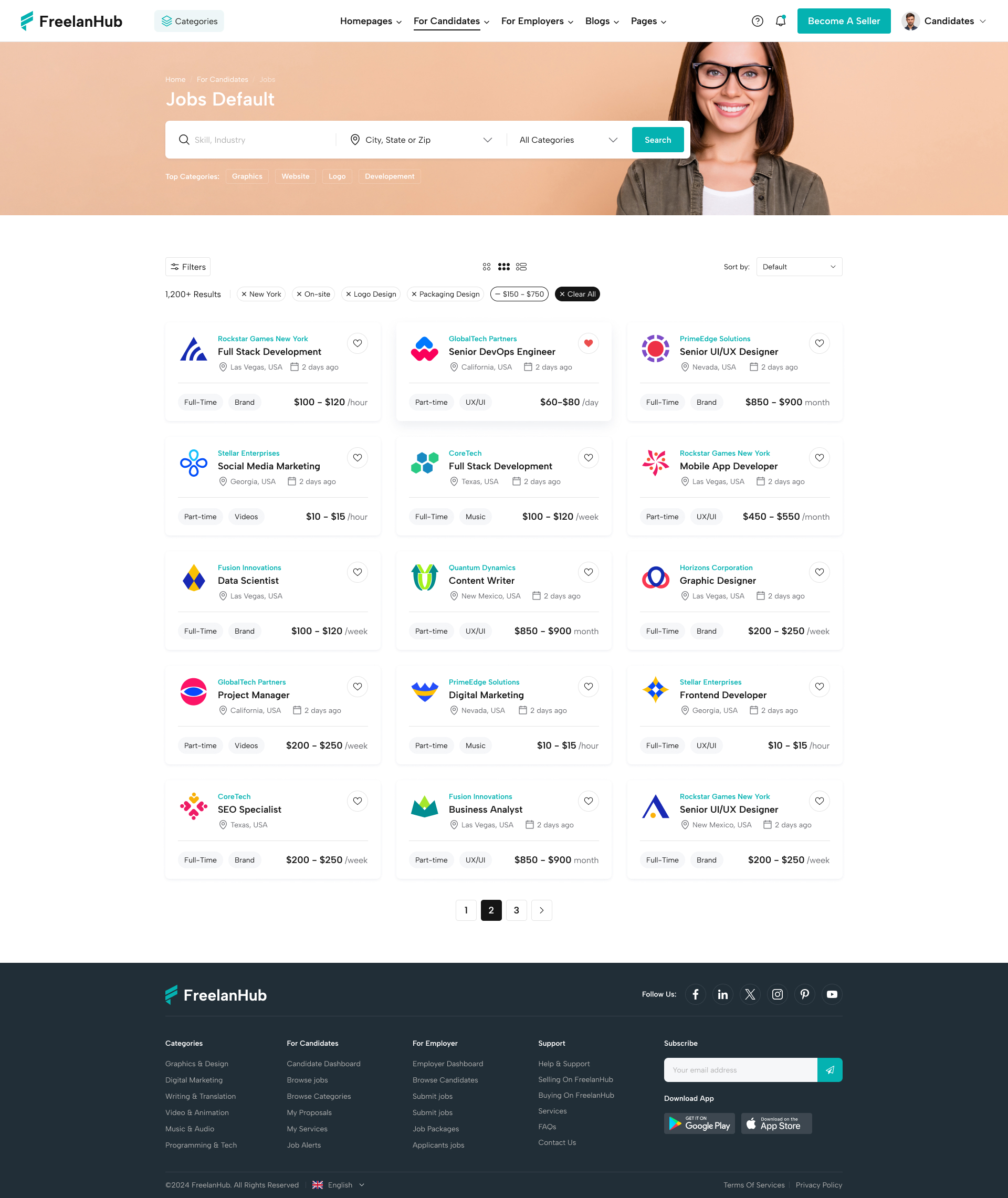 FreelanHub - Job Board & Freelance Marketplace Figma Template by Avitex