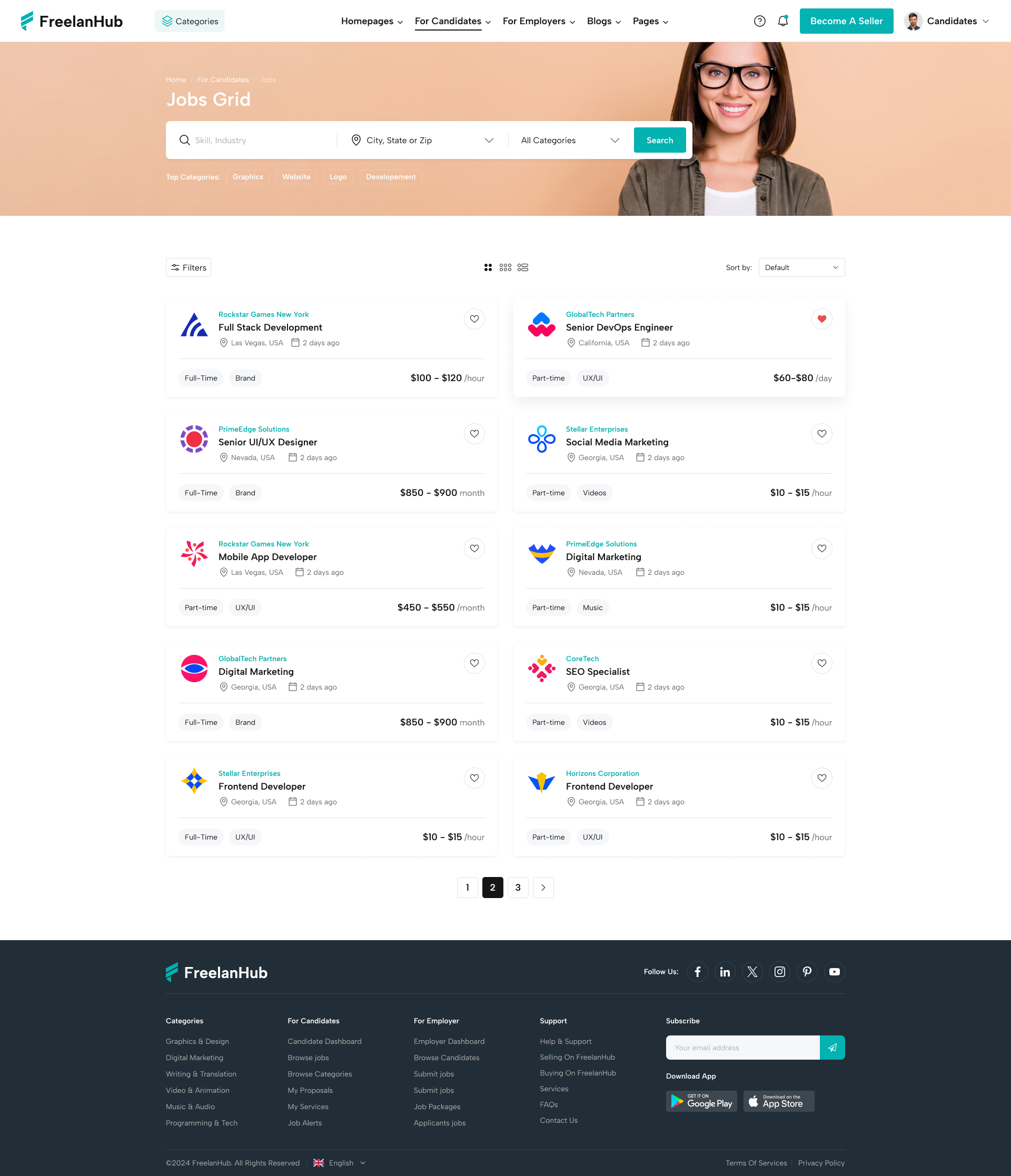 FreelanHub - Job Board & Freelance Marketplace Figma Template by Avitex