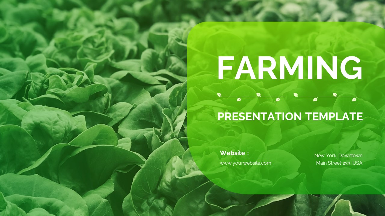 Farm Agriculture PowerPoint Template, Presentation Templates | GraphicRiver