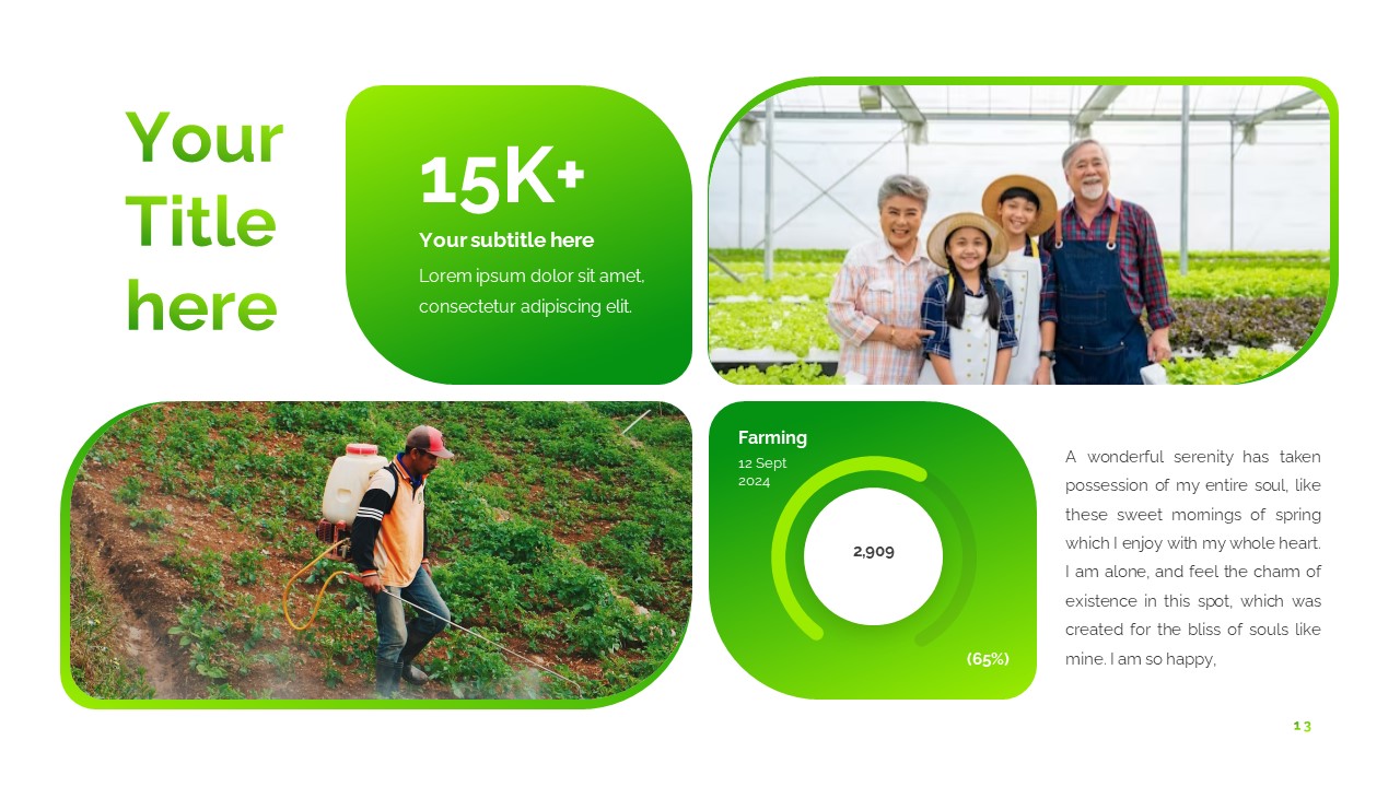 Farm Agriculture PowerPoint Template, Presentation Templates | GraphicRiver