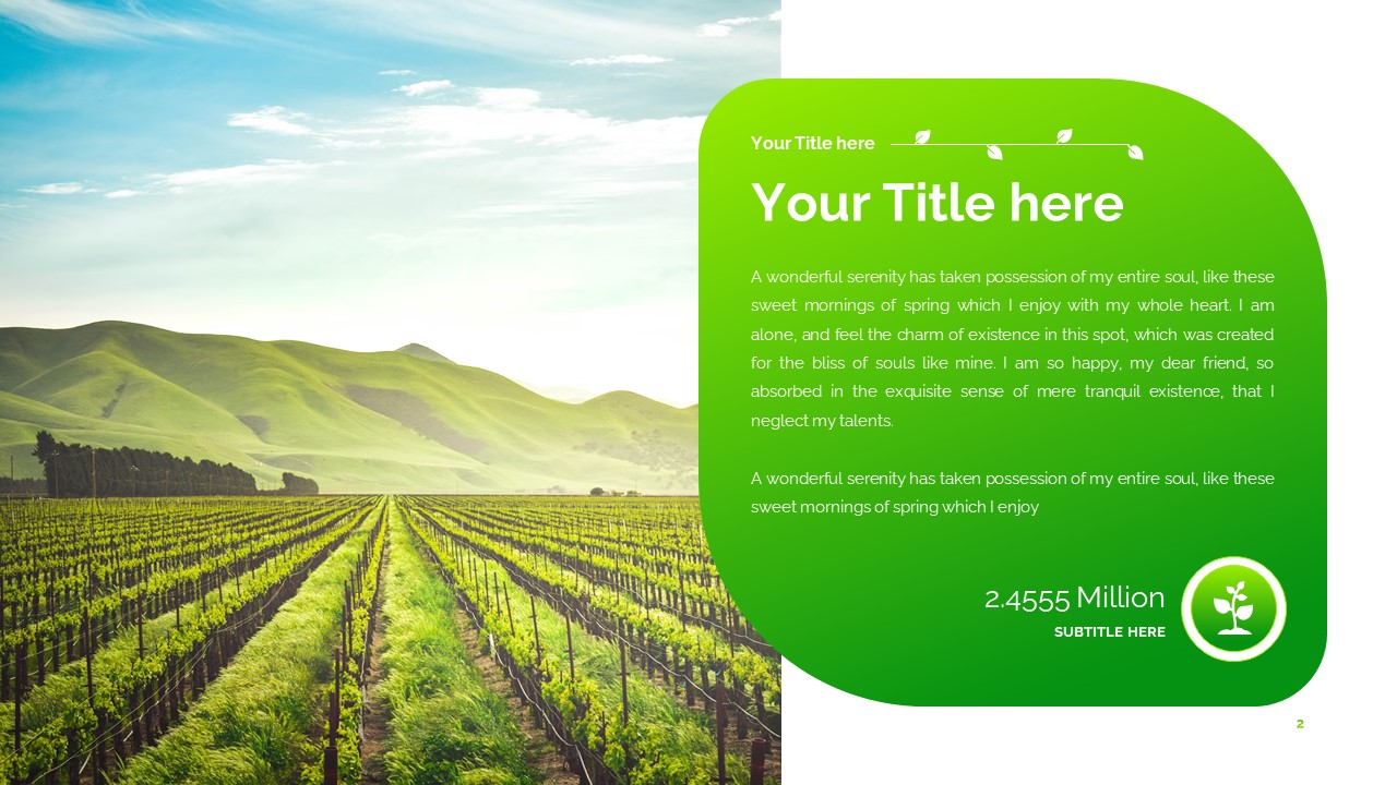 Farm Agriculture PowerPoint Template, Presentation Templates | GraphicRiver