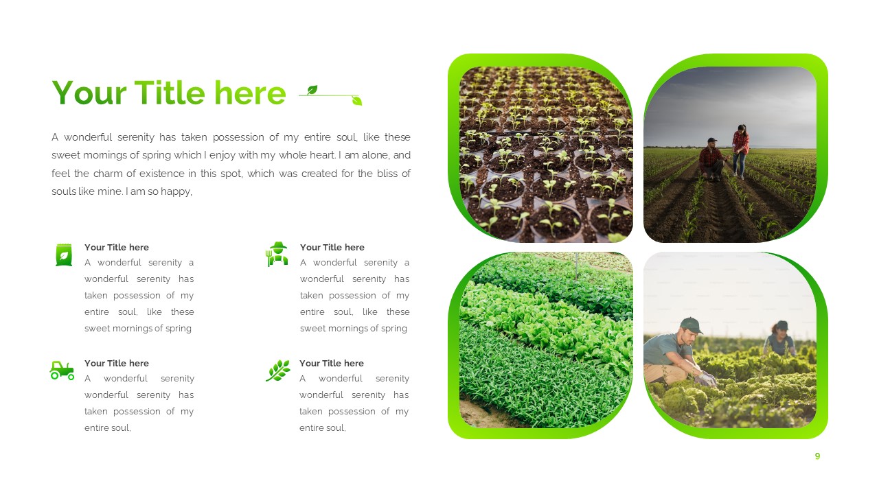 Farm Agriculture PowerPoint Template, Presentation Templates | GraphicRiver