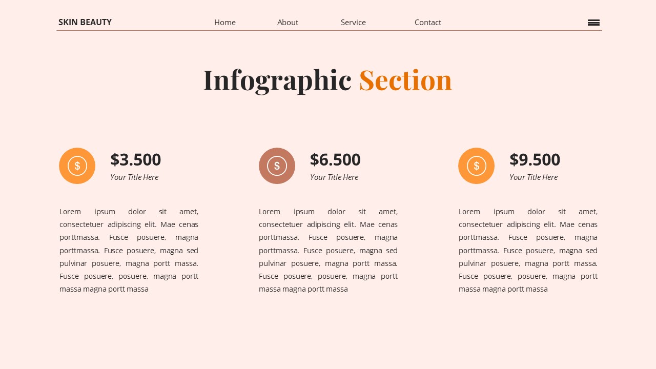 Skin Beauty - Skin Clinic Google Slide Templates, Presentation Templates