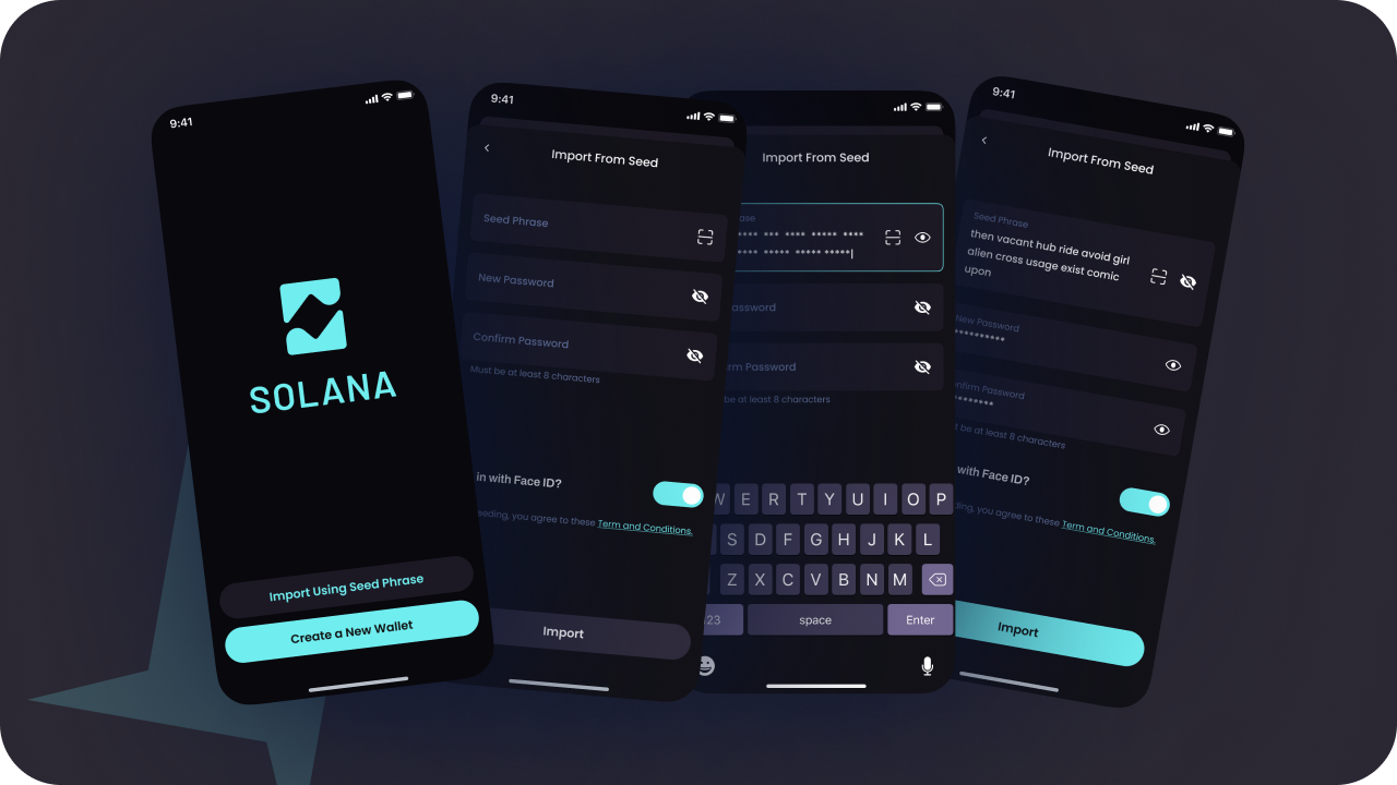Solana Wallet Pro - Fully Functional Mobile App by blockyfy | CodeCanyon