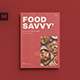 Red Cream Modern Minimalist Food Magazine, Print Templates | GraphicRiver