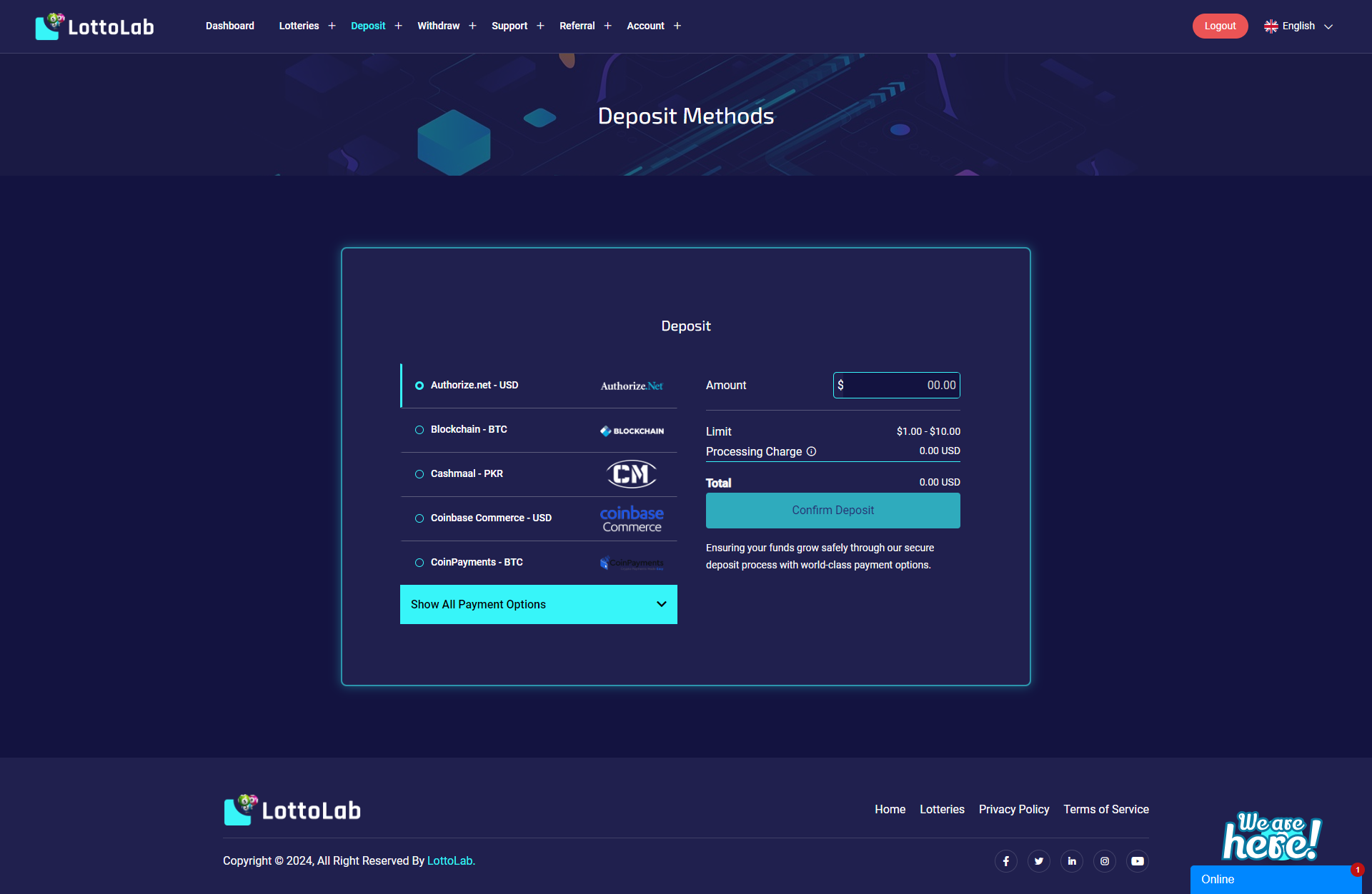 LottoLab - Live Lottery Platform by ViserLab | CodeCanyon