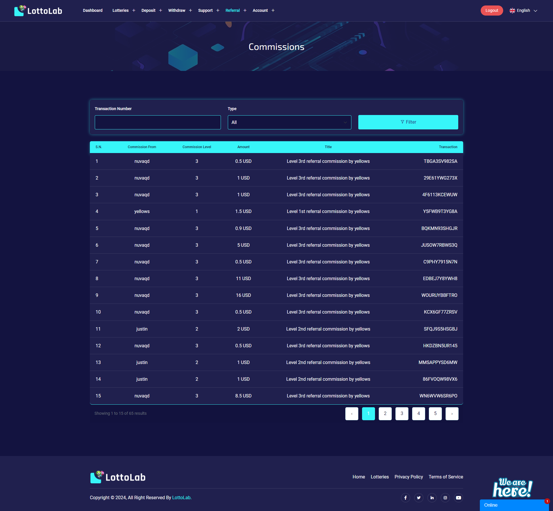 LottoLab - Live Lottery Platform by ViserLab | CodeCanyon