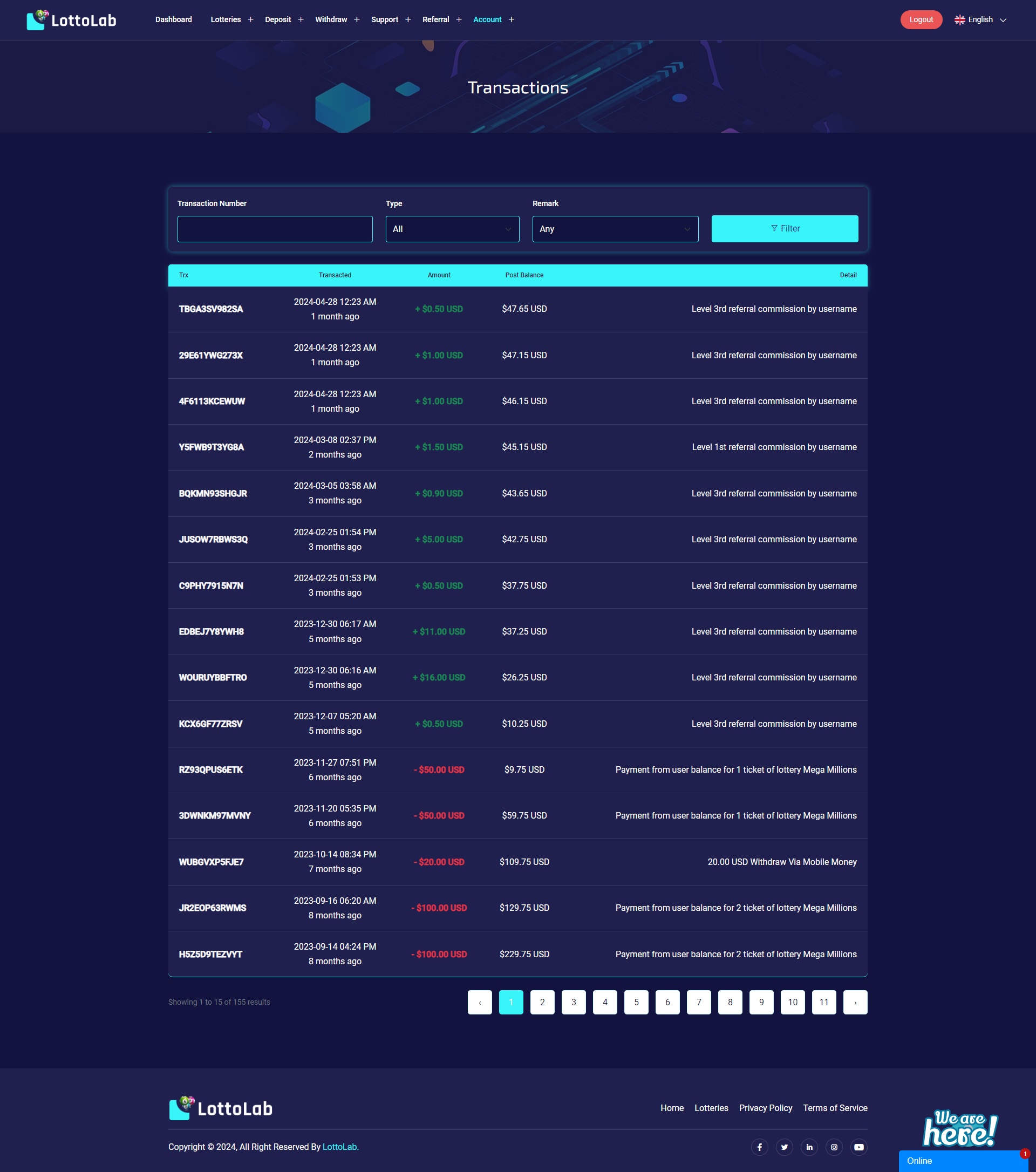 LottoLab - Live Lottery Platform by ViserLab | CodeCanyon