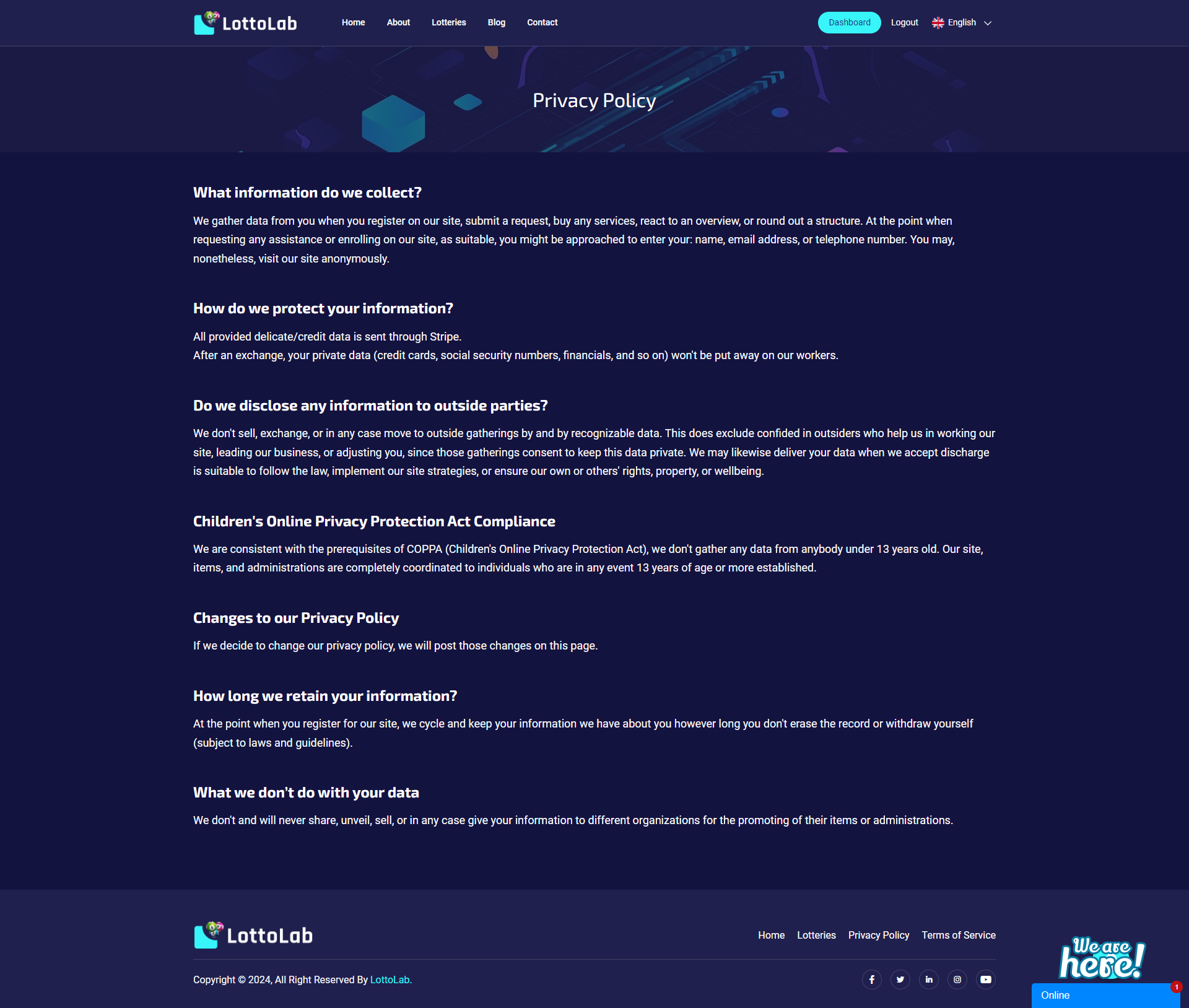 LottoLab - Live Lottery Platform by ViserLab | CodeCanyon