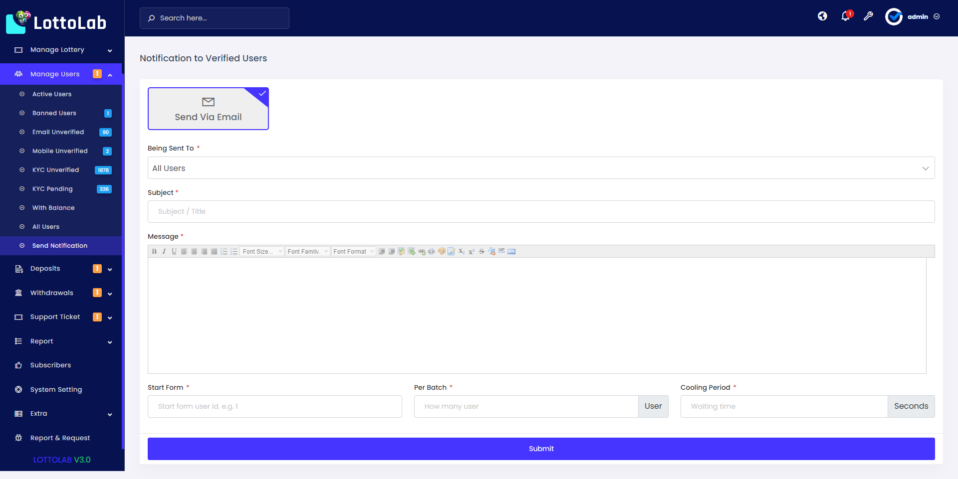 LottoLab - Live Lottery Platform by ViserLab | CodeCanyon