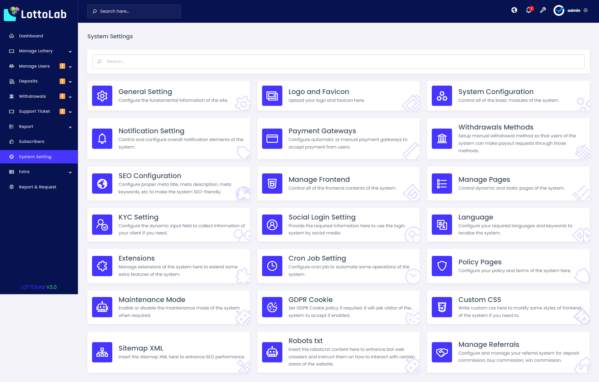 LottoLab - Live Lottery Platform by ViserLab | CodeCanyon