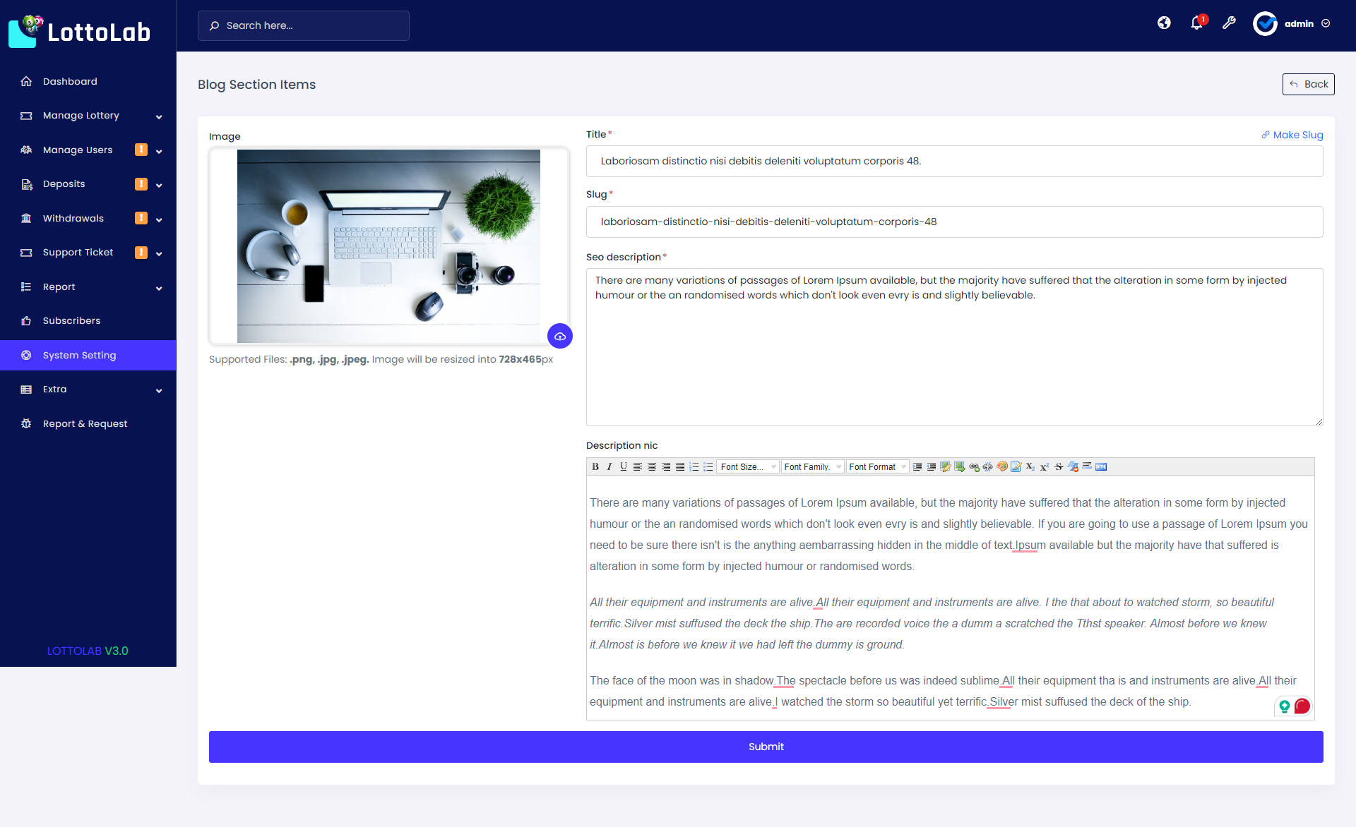 LottoLab - Live Lottery Platform by ViserLab | CodeCanyon