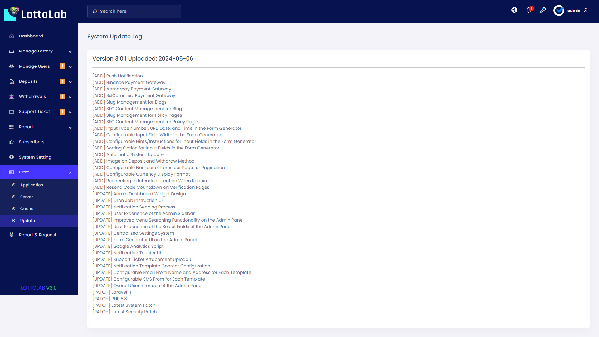 LottoLab - Live Lottery Platform by ViserLab | CodeCanyon