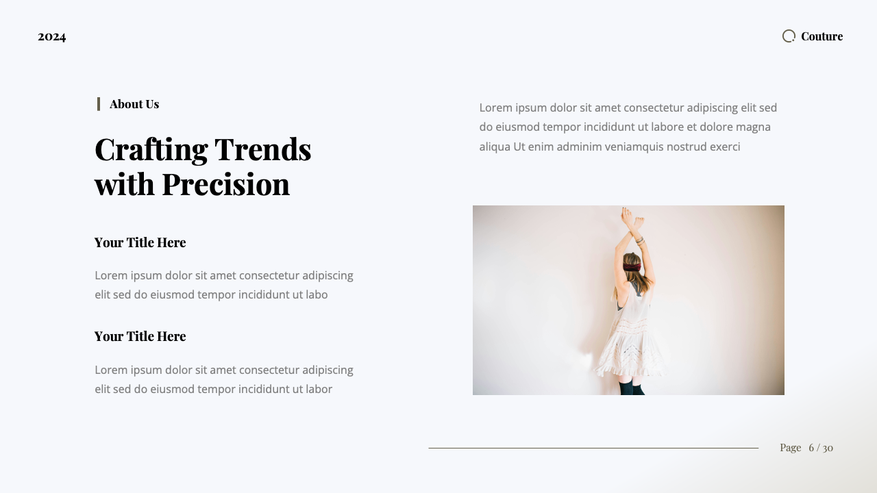 Couture - Fashion PowerPoint Template, Presentation Templates ...